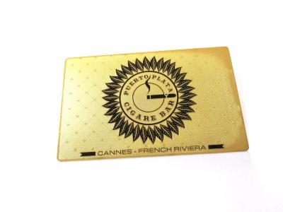 China Polished Metal Membership Card Size 85x54mm Full Color Printing for sale