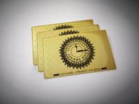 China Polished Metal Membership Card Size 85x54mm Full Color Printing for sale