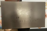 China 650*400mm Metal Label Plates For Advertisement Board Matte Black for sale