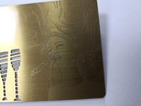 China Ancient Brass Material Metal Business Cards With Engraved Picture / Ccustom Metal Membership Cards for sale