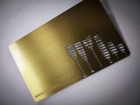 China Ancient Brass Material Metal Business Cards With Engraved Picture / Ccustom Metal Membership Cards for sale