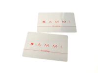 China 85.5x54x0.76mm PVC Business Cards , 4C/4C Frosted RFID Grey Membership ID Card for sale