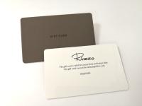 China 85.5x54x0.76mm PVC Business Cards , 4C/4C Frosted RFID Grey Membership ID Card for sale