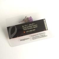 China Clear Hard PVC Plastic Business Cards Printing Standard Surface 85.5x54x0.76mm for sale