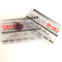 China Clear Hard PVC Plastic Business Cards Printing Standard Surface 85.5x54x0.76mm for sale