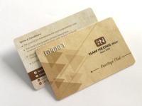 China Golssy Finish Smooth PVC Business Cards With Flat Serial Number Waterproof for sale