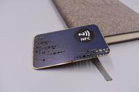 China Customised Metal RFID Card 13.56mhz Door Entrance Brush Silver Finish for sale