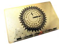 China Small Logo Adhesive Metal Label Plates Bag Accessories Brand Laser Out Sew Label for sale