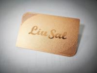 China Plated Rose Gold Metal Membership Card With Custom Company Logo / Metal Business Cards for sale
