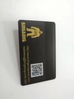 China Elegant Stainless Steel Business Card Dual 4442 Chip And  1K Chip Matte Black for sale