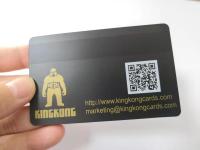 China Elegant Stainless Steel Business Card Dual 4442 Chip And  1K Chip Matte Black for sale