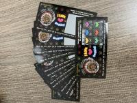 China Customized Printing PVC Paper Scratch Card For Prize / Lucky Draw / Raffle for sale