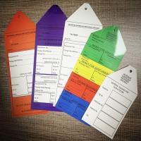China Coated Paper Printed Clothes Tags / Hotel Door Custom Hang Tags for sale