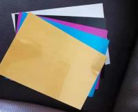 China Metal Blank Business Gift Cards / 0.2mm Thickness Anodized Aluminum Cards for sale