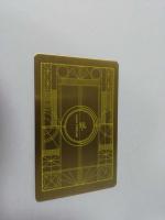China Custom Brass Bronze Metal VIP Member Cards With Big Chip Slot for sale