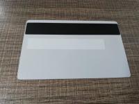 China Laser Engraved Matte White 0.8mm Metal Business Cards for sale