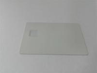 China Laser Engraved Matte White 0.8mm Metal Business Cards for sale