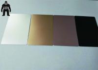 China Plain Silver Anodized Engraved Aluminium Business Cards 85x54mm for sale