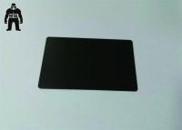 China Plain Silver Anodized Engraved Aluminium Business Cards 85x54mm for sale