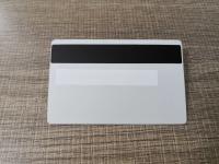 China White Magnetic 0.4mm Metal Business Member Card for sale