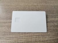 China White Magnetic 0.4mm Metal Business Member Card for sale