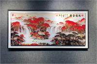 China Handmade Cloisonne Buddha Metal Frame Art Home Decoration for sale