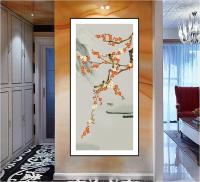 China Engraved SS Metal Frame Art Background Hanging Paintings for sale
