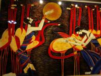 China Custom Souvenir Stainless Steel Metal Picture Decorative Painting for sale
