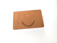 China Copper 0.5mm Business Membership Card Shinny Frosted for sale