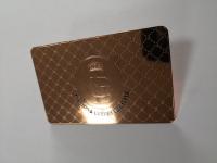 China Copper 0.5mm Business Membership Card Shinny Frosted for sale