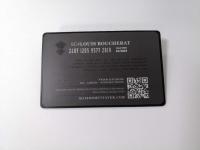 China Brushed Finishing  1k Nfc Metal RFID Card For Bank for sale