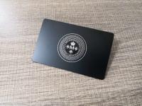 China Brushed Finishing  1k Nfc Metal RFID Card For Bank for sale