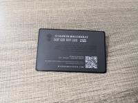 China Brushed Finishing  1k Nfc Metal RFID Card For Bank for sale