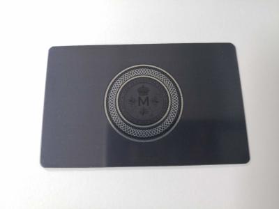 China 1cm 13.56mhz RFID N-tage216 Metal Business Key Card for sale