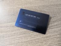 China 1cm 13.56mhz RFID N-tage216 Metal Business Key Card for sale