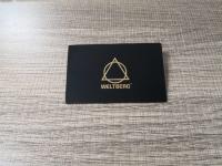 China 0.2mm Gold Metal RFID Card For Door Entrance Gym Locker for sale