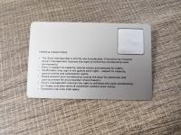 China Rfid Contact Chip Nfc N-tage213 Metal Brushed Card For Door for sale