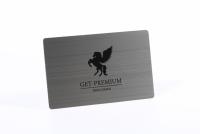 China Reverse Etching Embossing SS Metal Business Cards Mirror Effect for sale