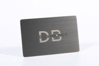 China Reverse Etching Embossing SS Metal Business Cards Mirror Effect for sale