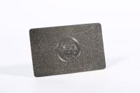China Reverse Etching Embossing SS Metal Business Cards Mirror Effect for sale