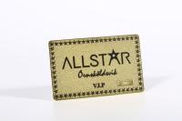 China Engrave Name Business Metal Membership Card Silk Printed for sale