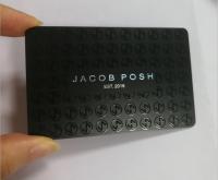China Gloss Uv PVC Business Cards Matte Black Silkscreen Printing for sale