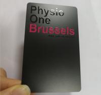 China Gloss Uv PVC Business Cards Matte Black Silkscreen Printing for sale