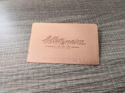 China 0.8mm Metal Business Card Etching Logo Hico Magnetic Stripe for sale