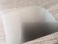 China 0.40mm Silver Brushed Stainless Steel Metal Card Logo Printing for sale