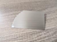 China 0.40mm Silver Brushed Stainless Steel Metal Card Logo Printing for sale