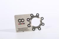China 85*54mm Silkscreen Printing Metal Gift Card For Business for sale