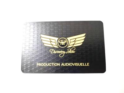 China Deep Etching Logo Metal Membership Card With Debossed Texture for sale