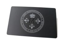China Luxury Plating CR80 Metal Membership Card With Silicone Coated for sale