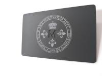 China Luxury Plating CR80 Metal Membership Card With Silicone Coated for sale